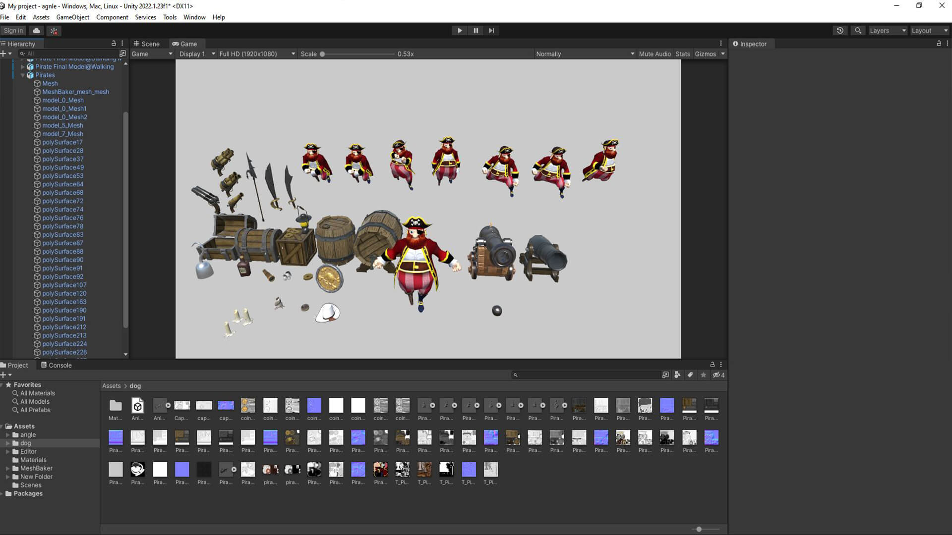 Animated Pirate Character With Props PBR Textures - 3D Model by Gold Coin
