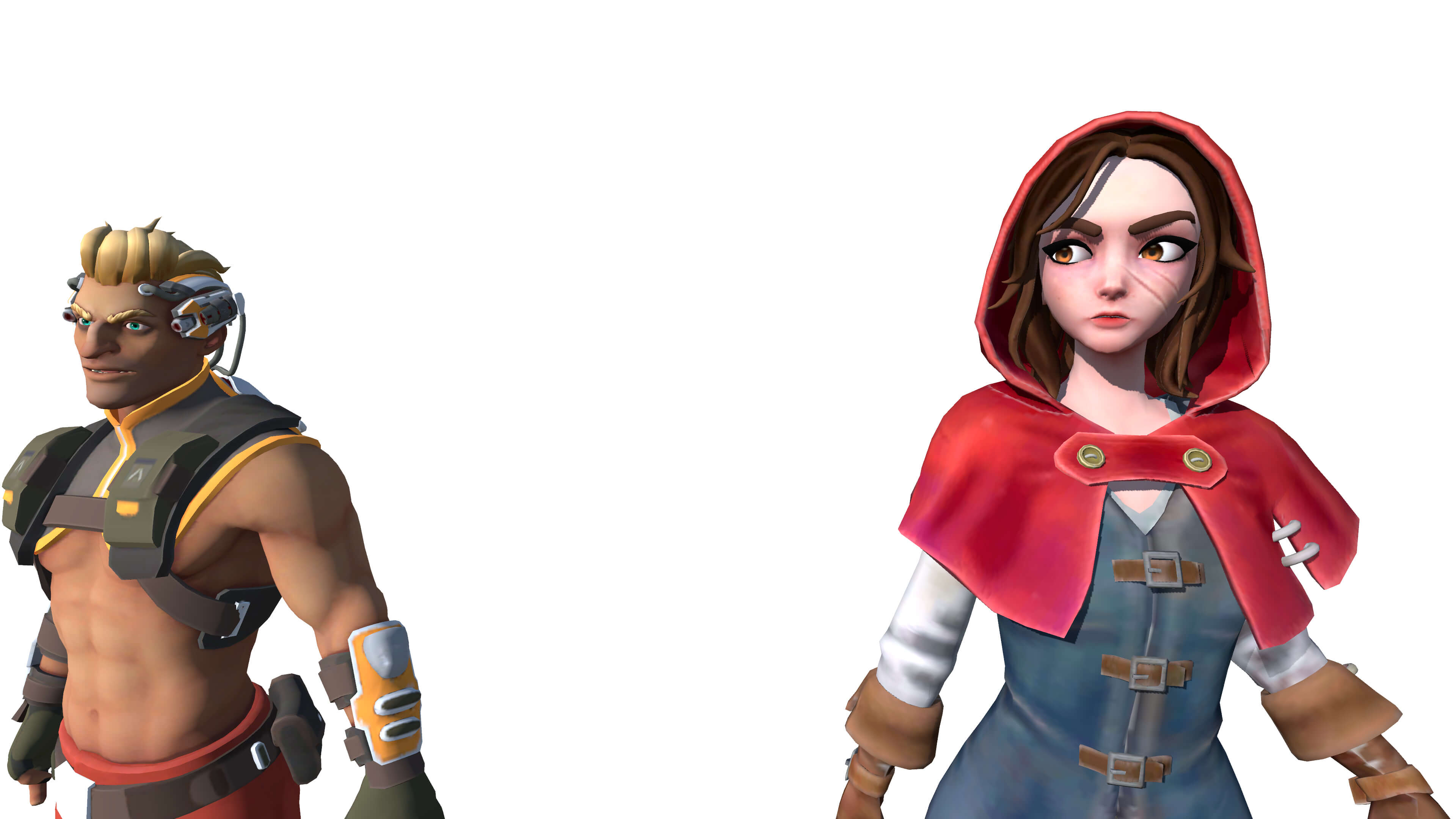 Stylized Character Boy Girl and Dog with PBR Textures - 3D Model by ...