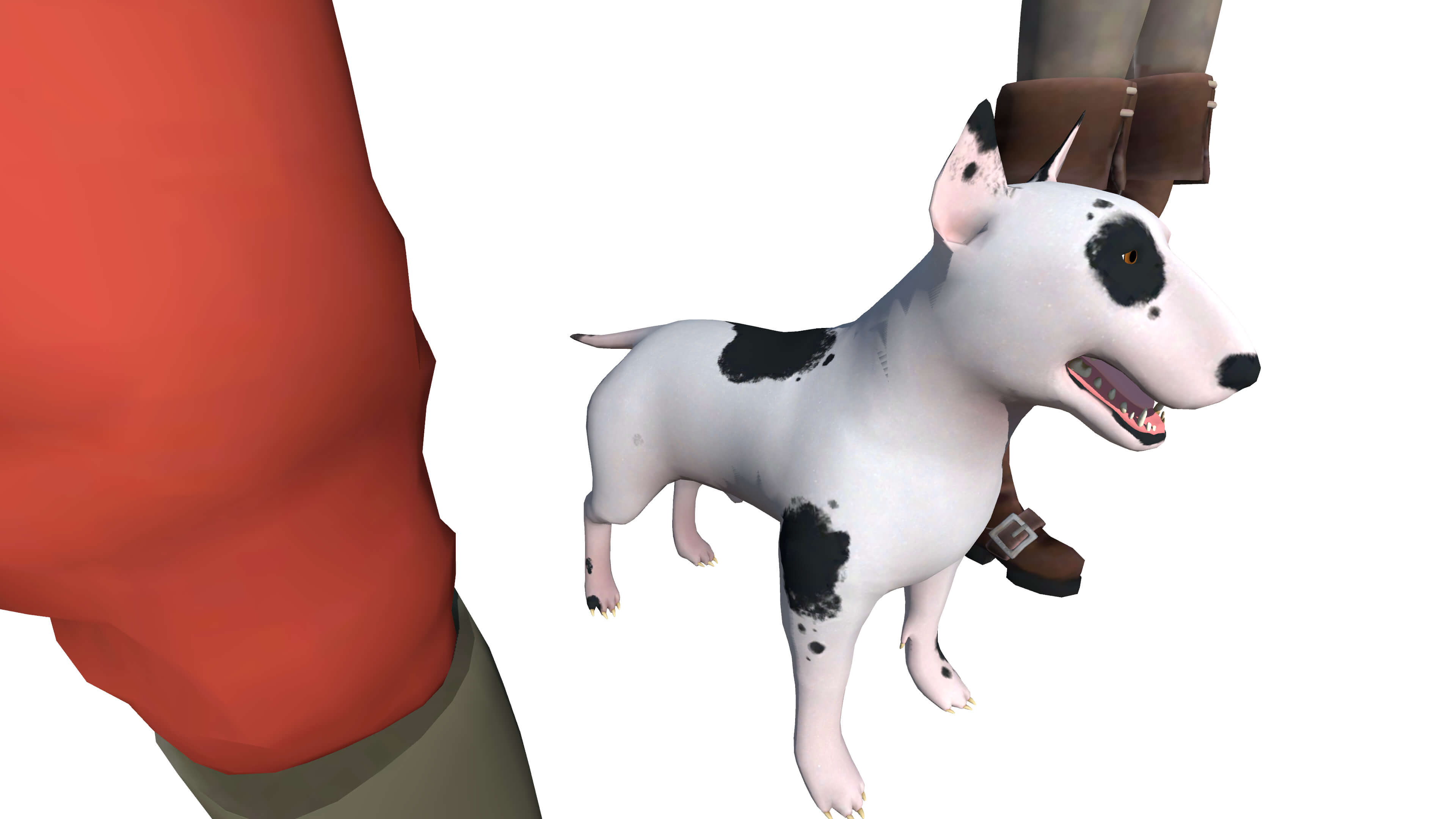 Stylized Character Boy Girl and Dog with PBR Textures - 3D Model by ...