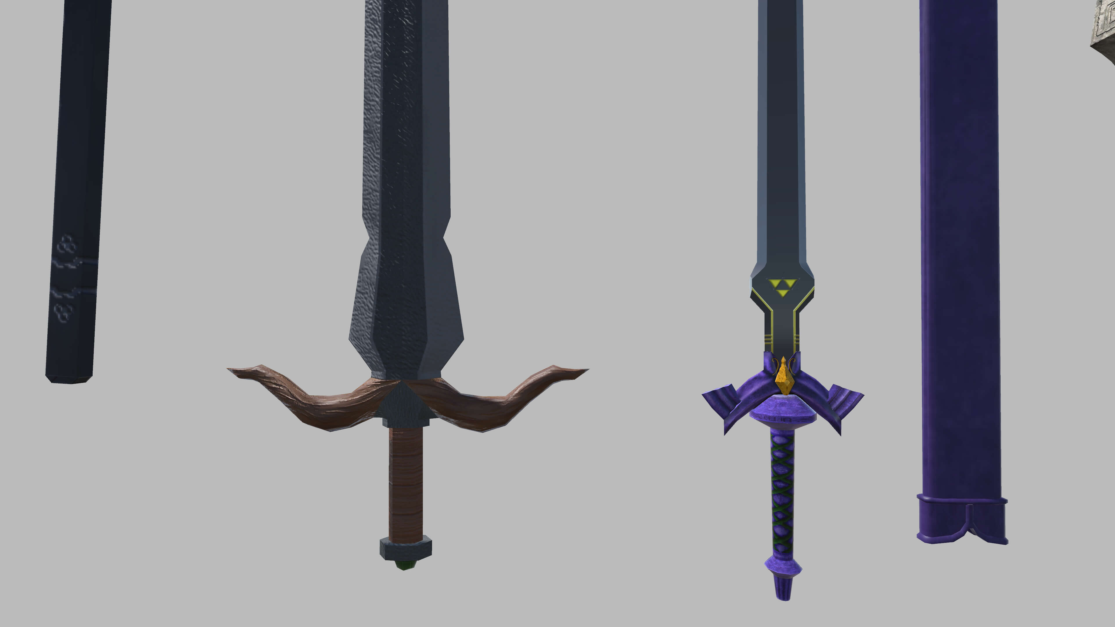 Sword and Hammer Item with PBR Textures - 3D Model by Gold Coin