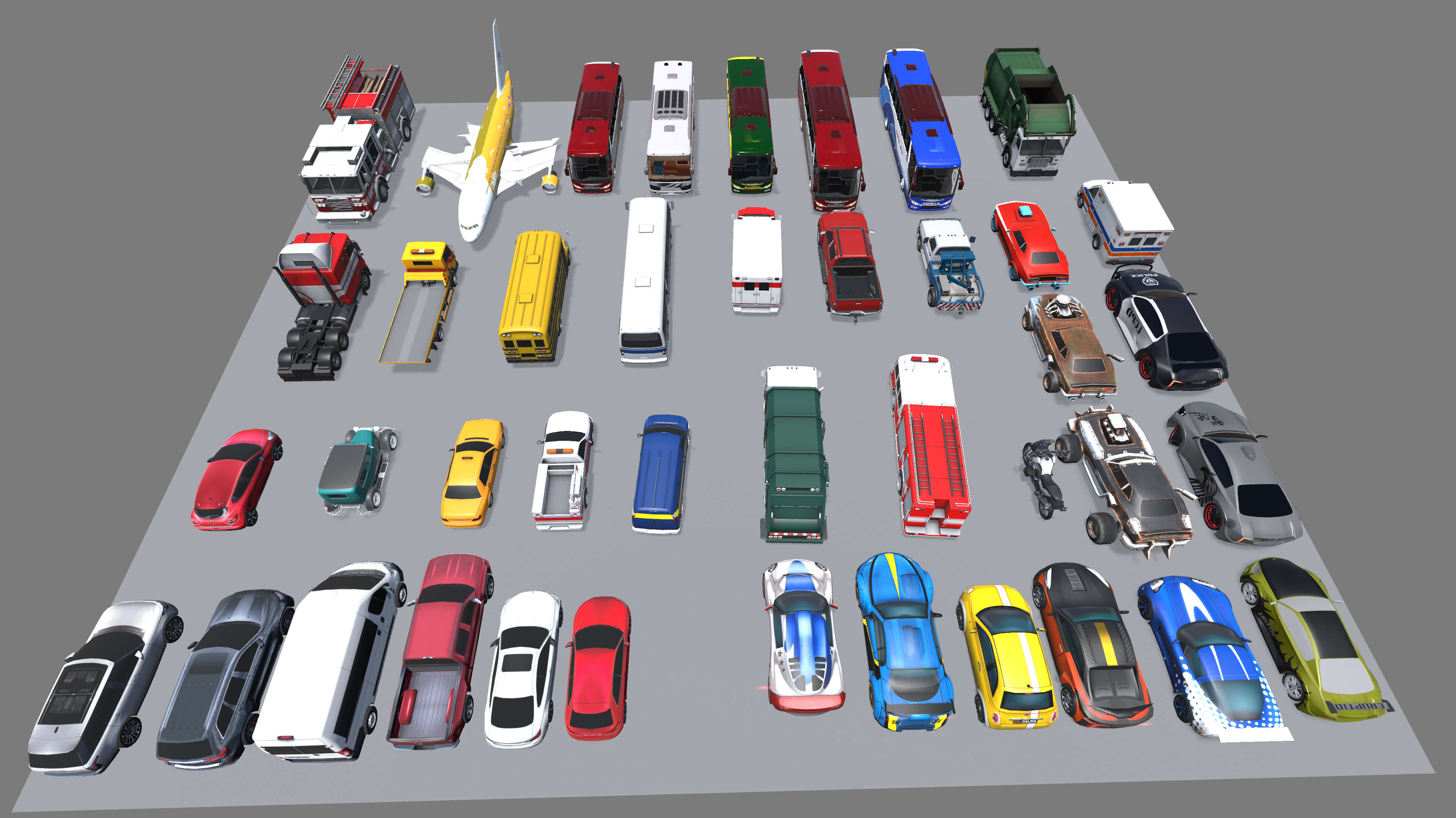 Vehicle Full Pack - 3D Model by Gold Coin