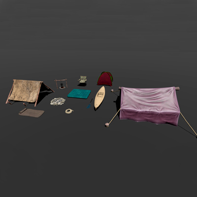 Wilderness Camp Essentials: A Modular Outdoor Survival and R - 3D Model ...