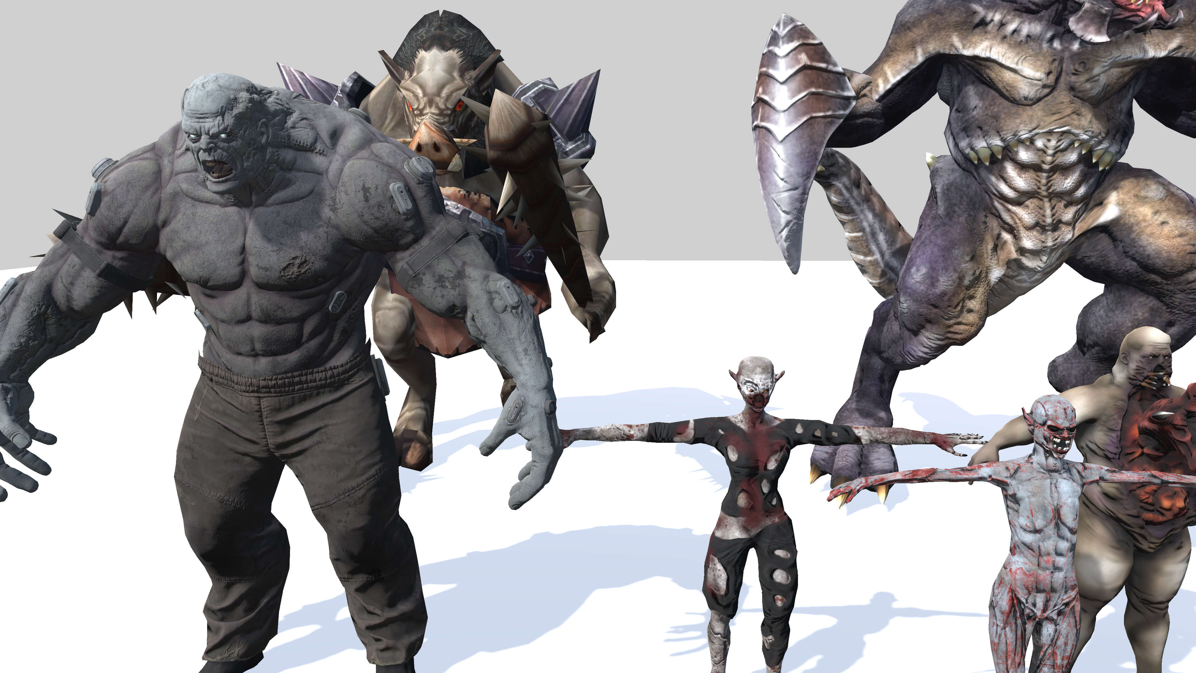 Zombies Animated Characters Sound and Texture Full Pack - 3D Model by ...