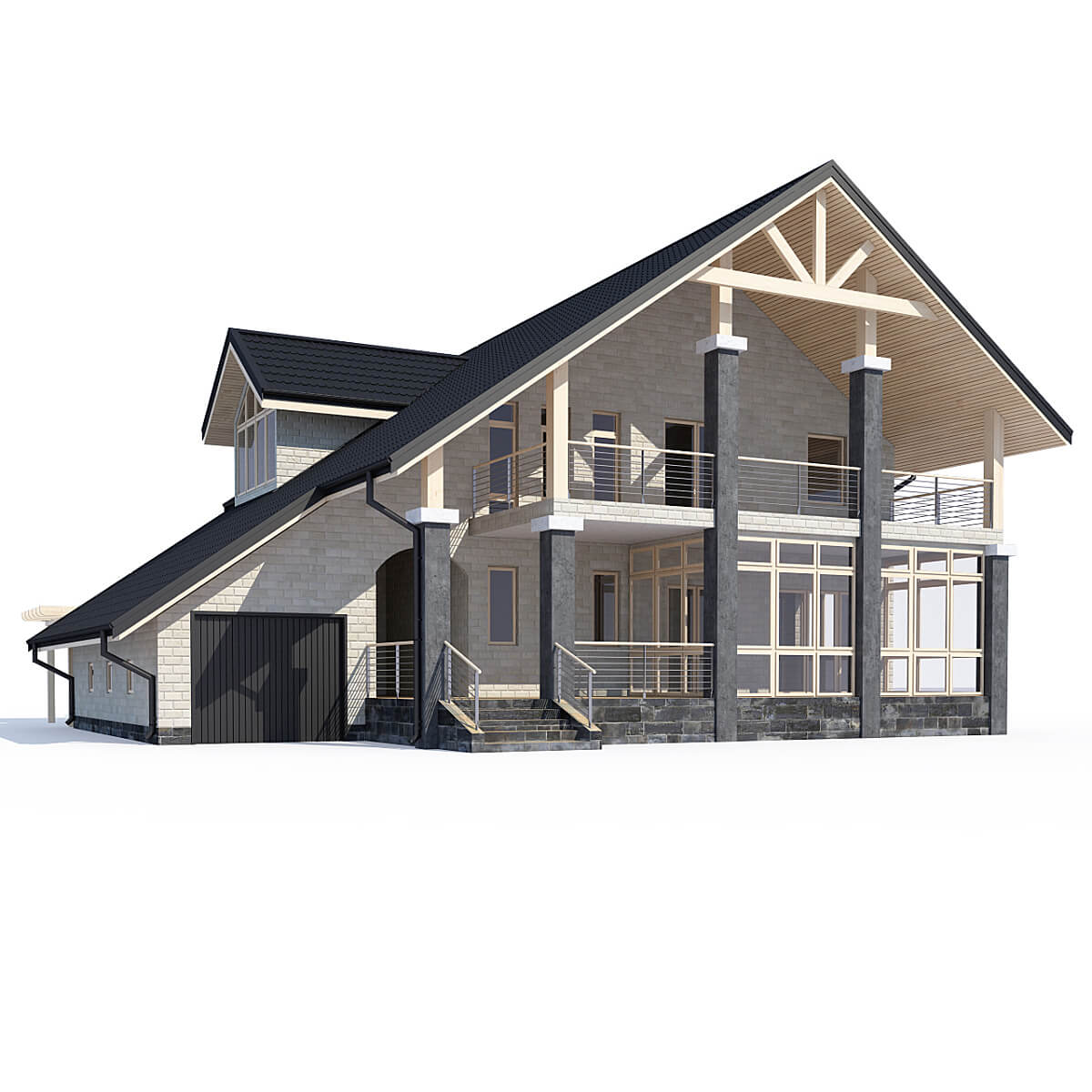 Abs House V343 - 3D Model by GOLD MASTER