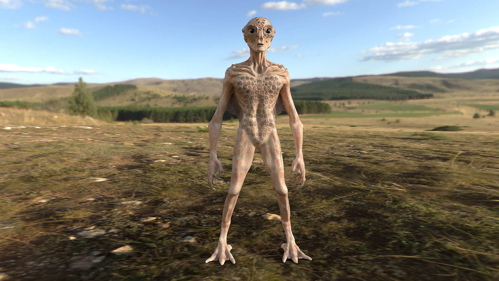 Aquatic Alien Creature - 3D Model by GOLD MASTER