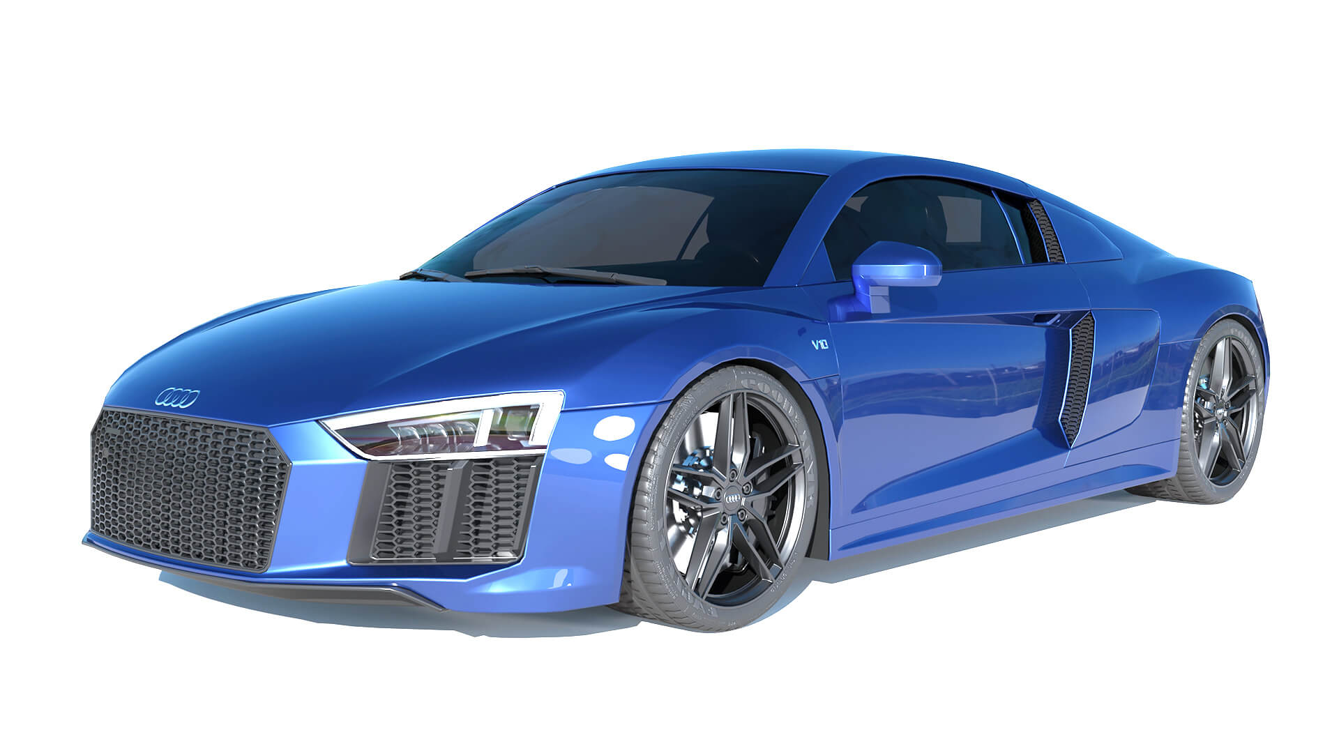 Audi R8 Plus car - 3D Model by GOLD MASTER