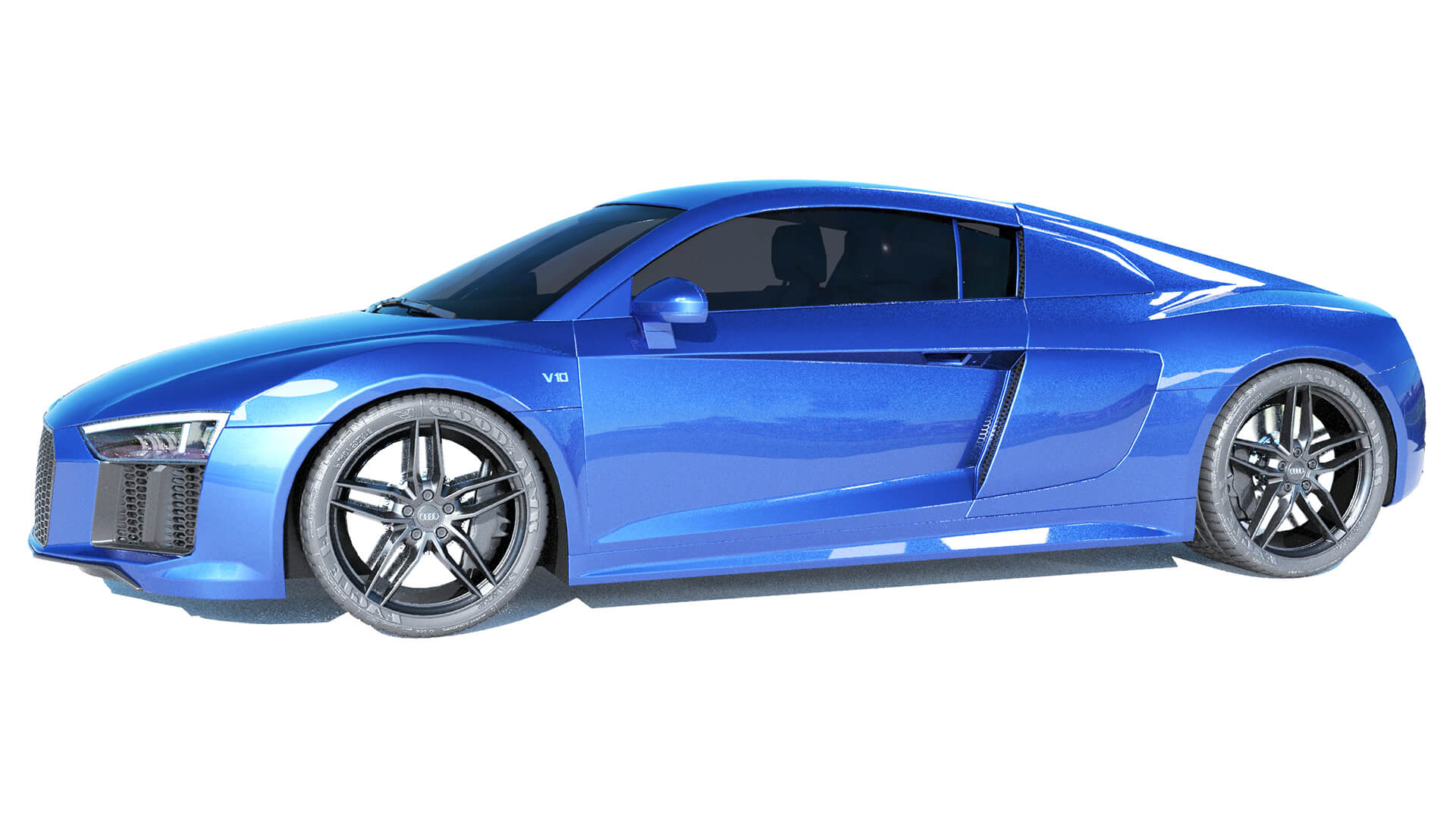 Audi R8 Plus car - 3D Model by GOLD MASTER