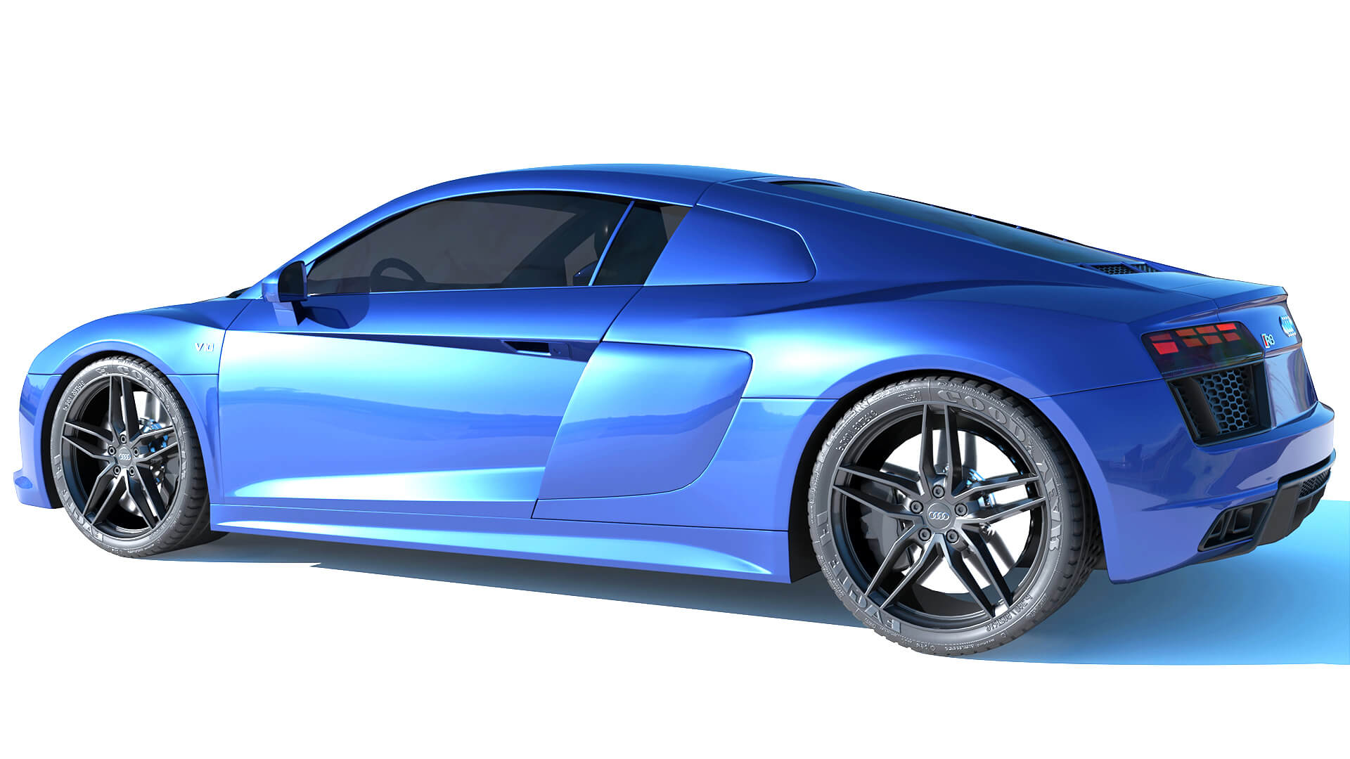 Audi R8 Plus car - 3D Model by GOLD MASTER