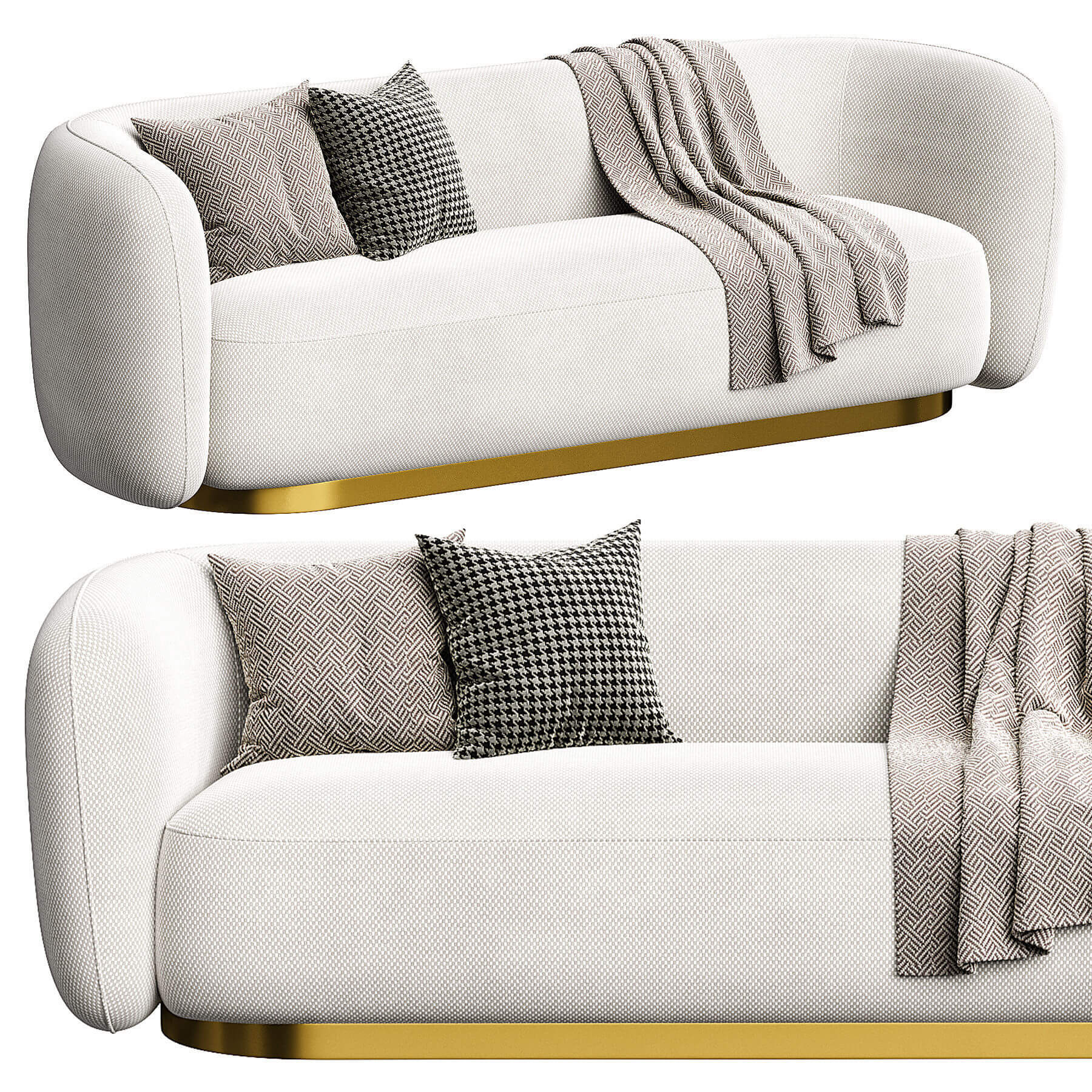 Sofa Roxy by Eichholtz - 3D Model by GOLD MASTER