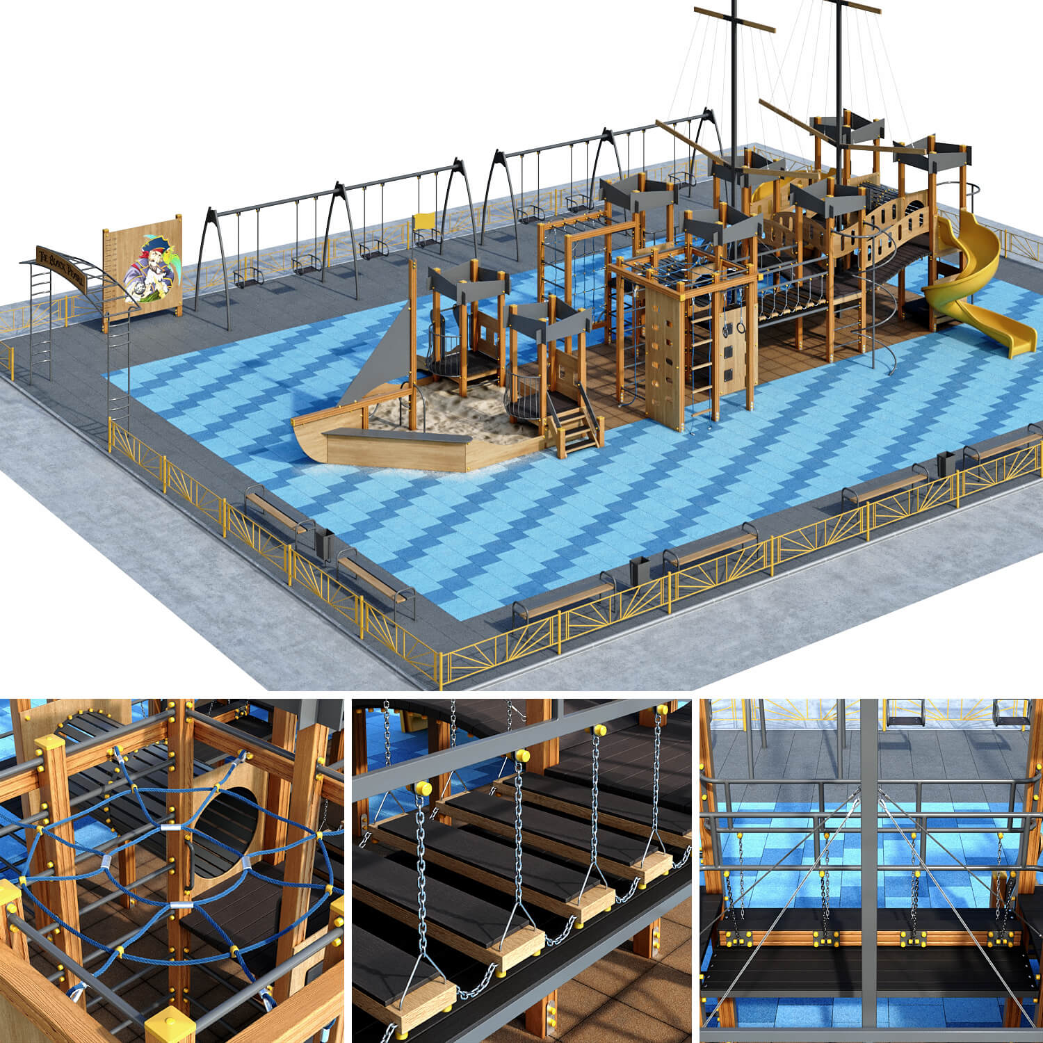 Children Playground - 3D Model by GOLD MASTER
