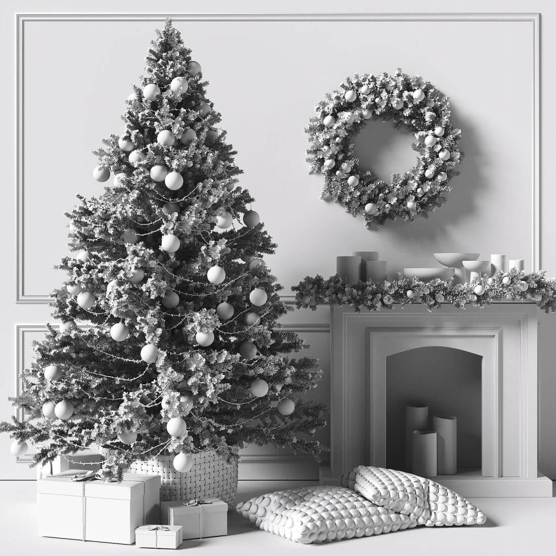 Christmas Tree 13 - 3D Model by GOLD MASTER