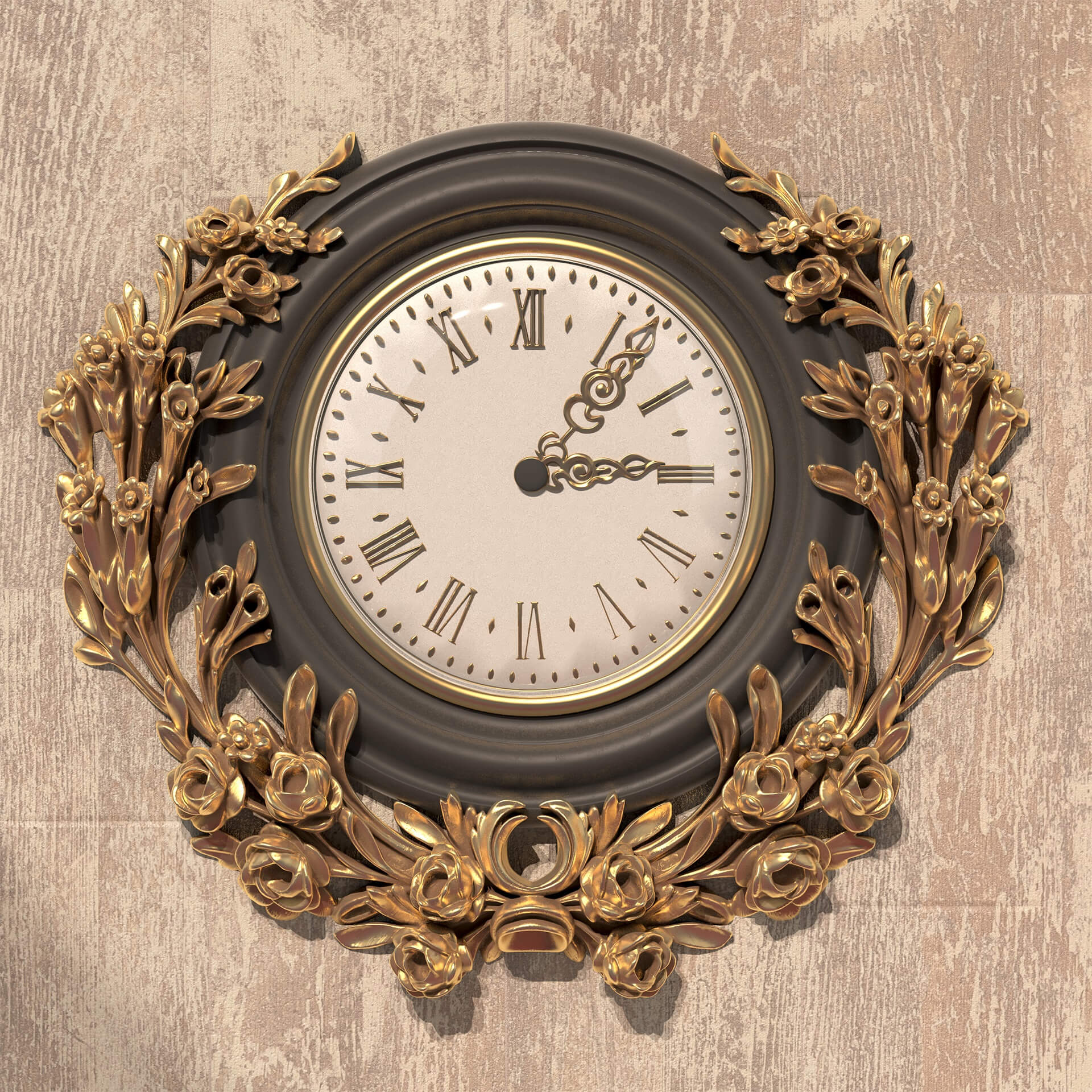 Classic Clock Print - 3D Model by GOLD MASTER