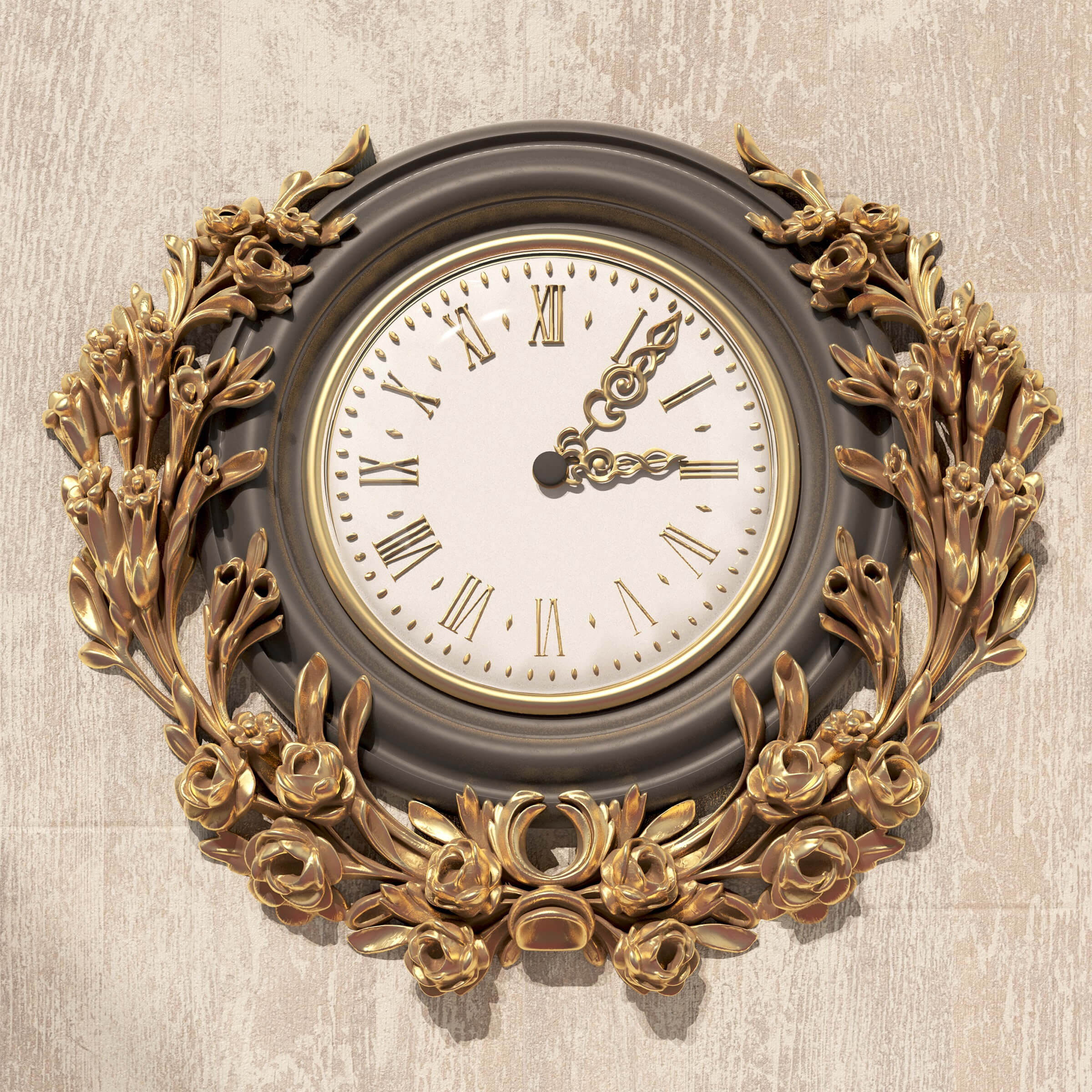 Classic Clock Print - 3D Model by GOLD MASTER