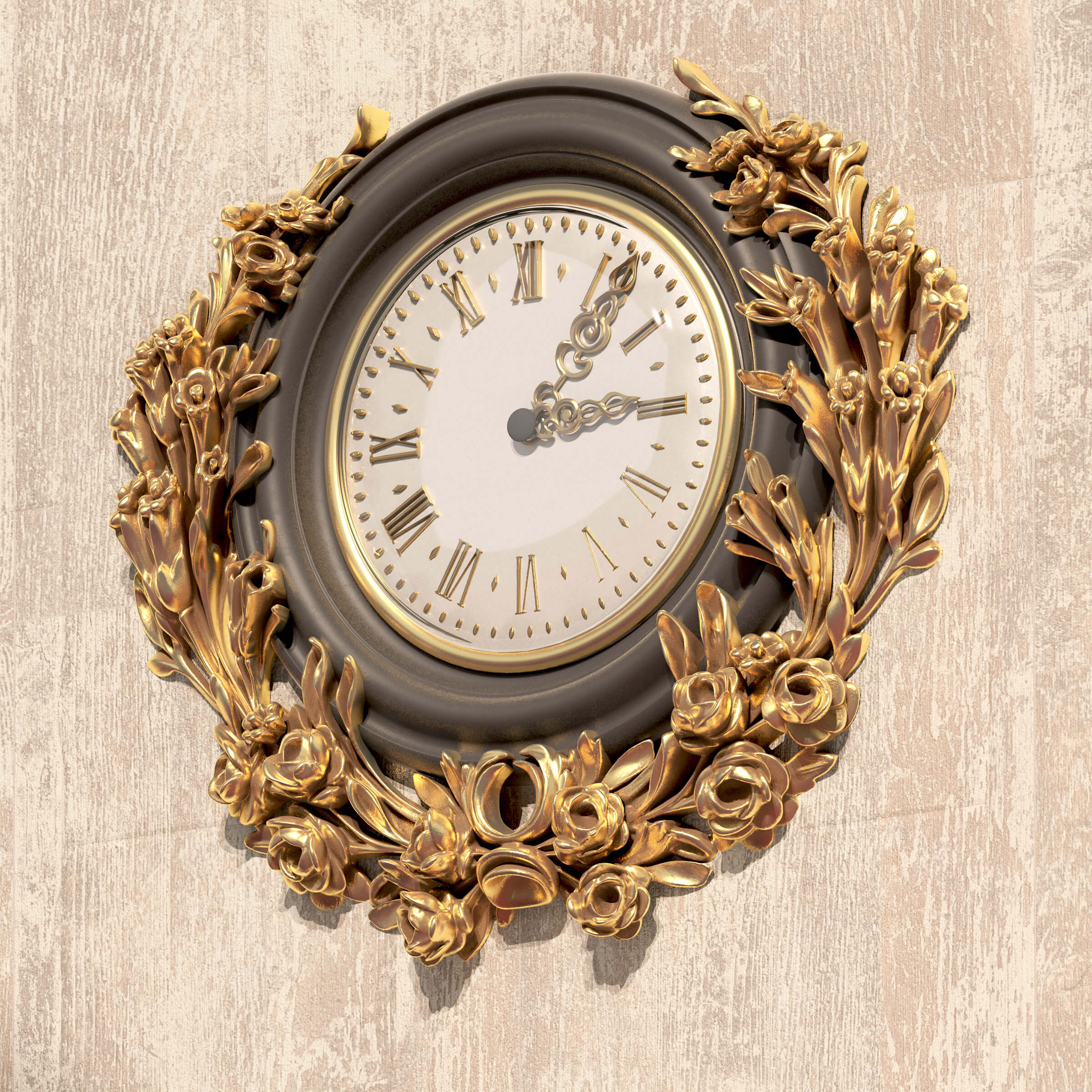 Classic Clock Print - 3D Model by GOLD MASTER