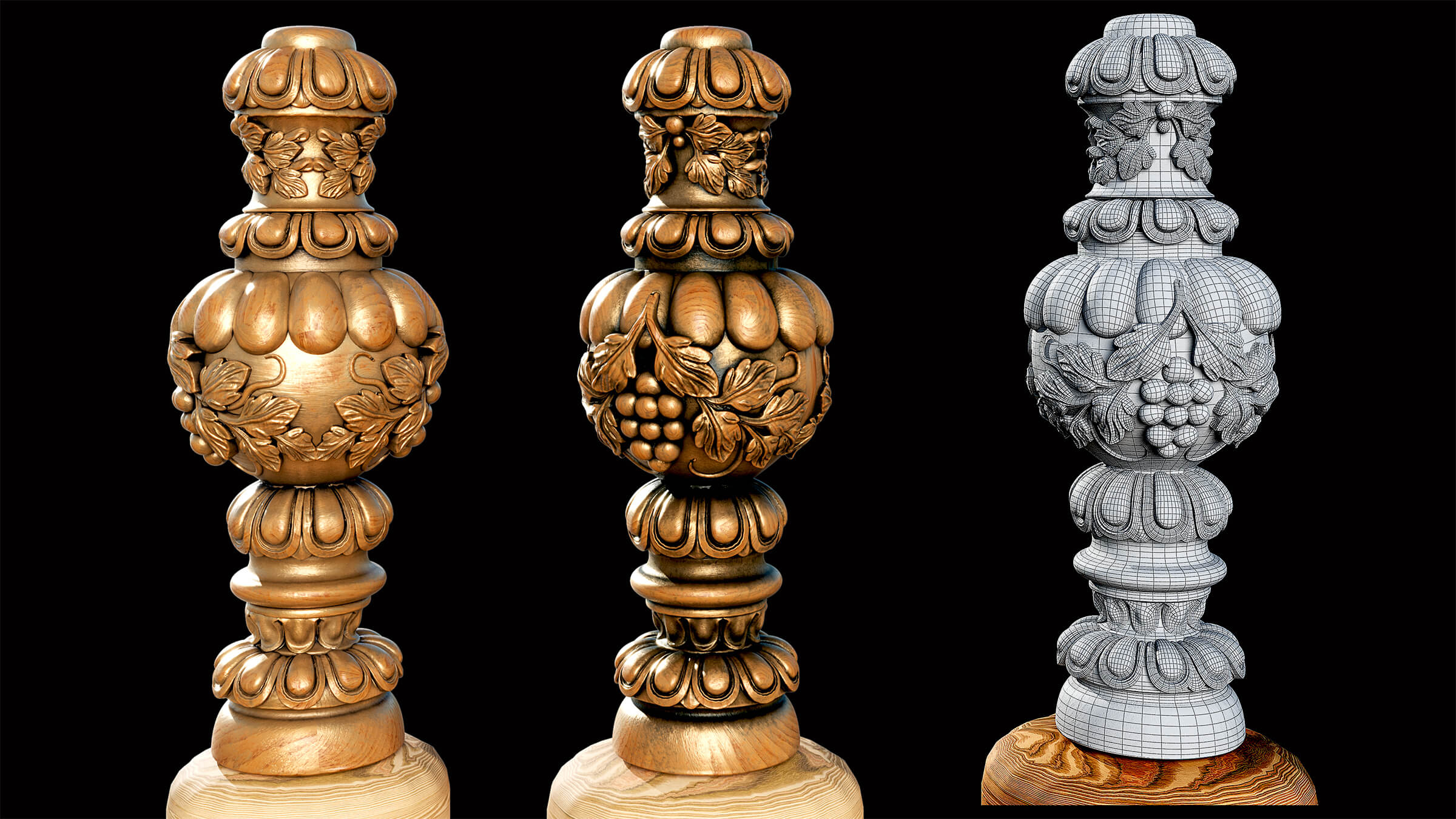Classic Ornamental Pillar - 3D Model by GOLD MASTER