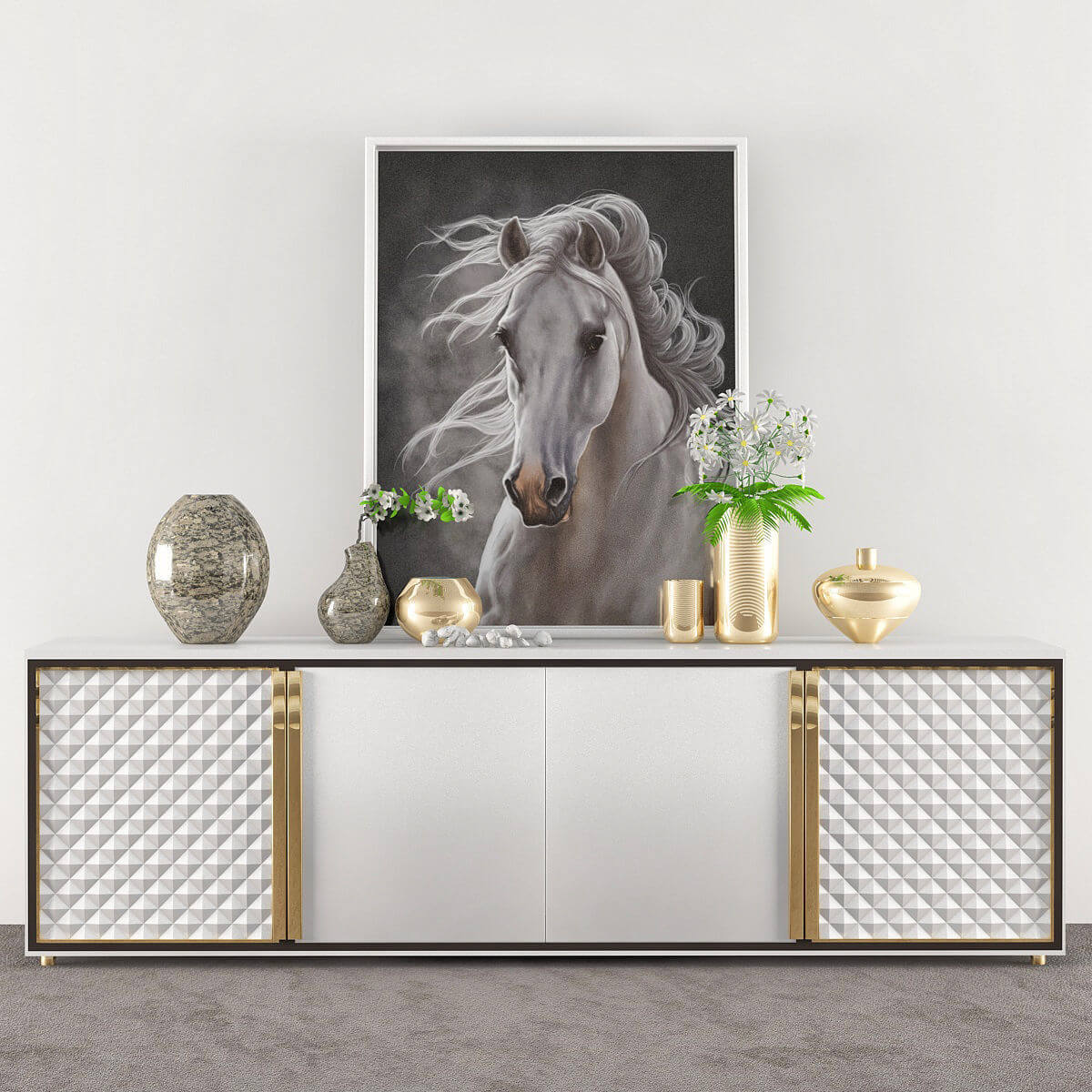 Console Table - 3D Model by GOLD MASTER
