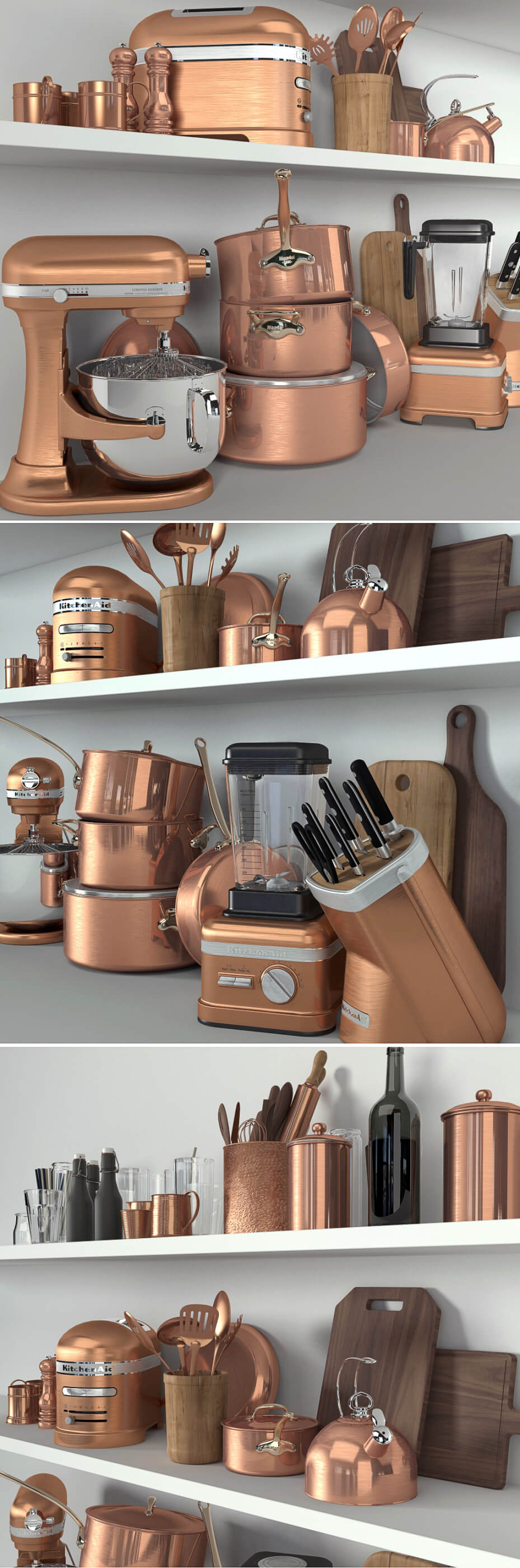Cookware Set - Free 3D Model by GOLD MASTER