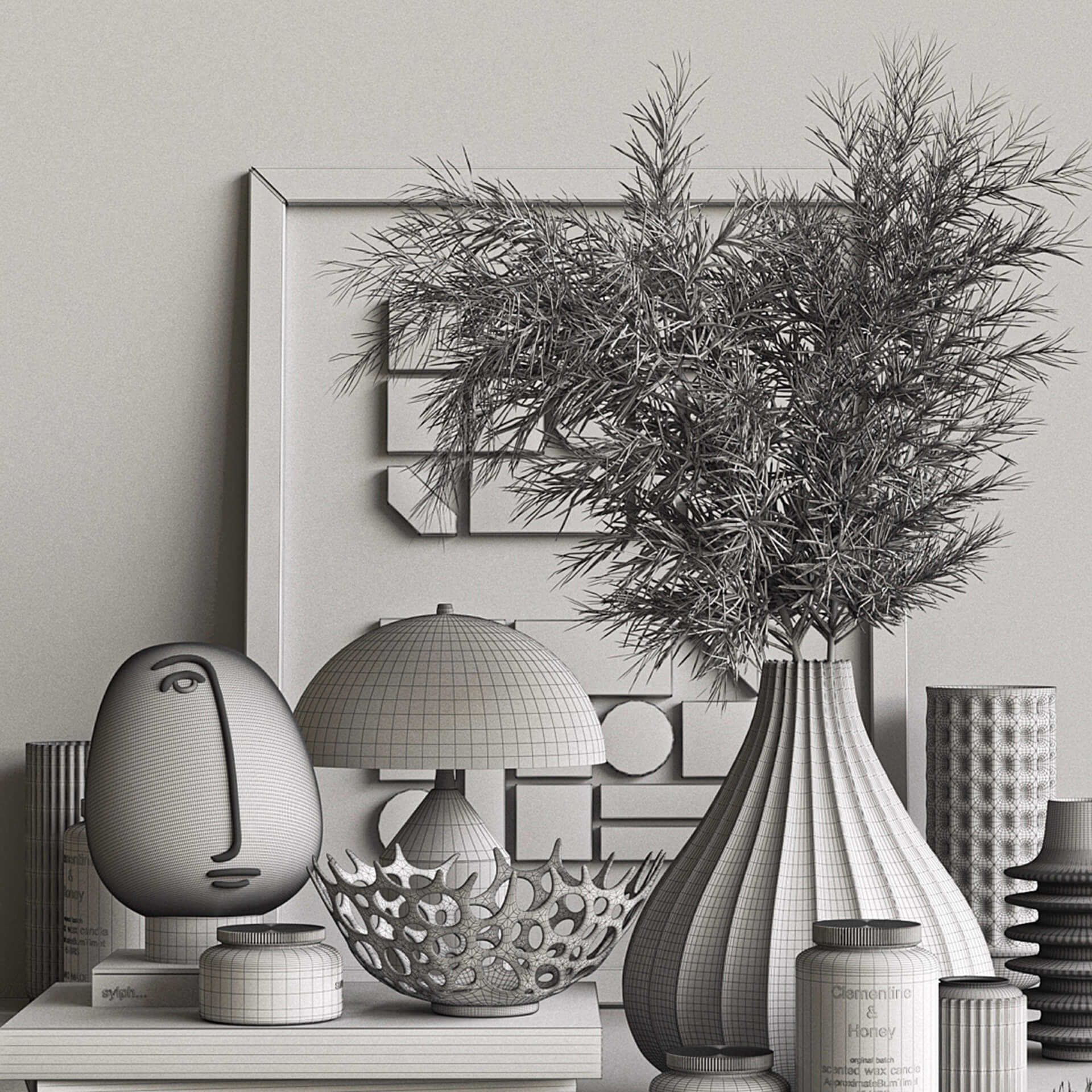 Decorative SET01 - 3D Model by GOLD MASTER