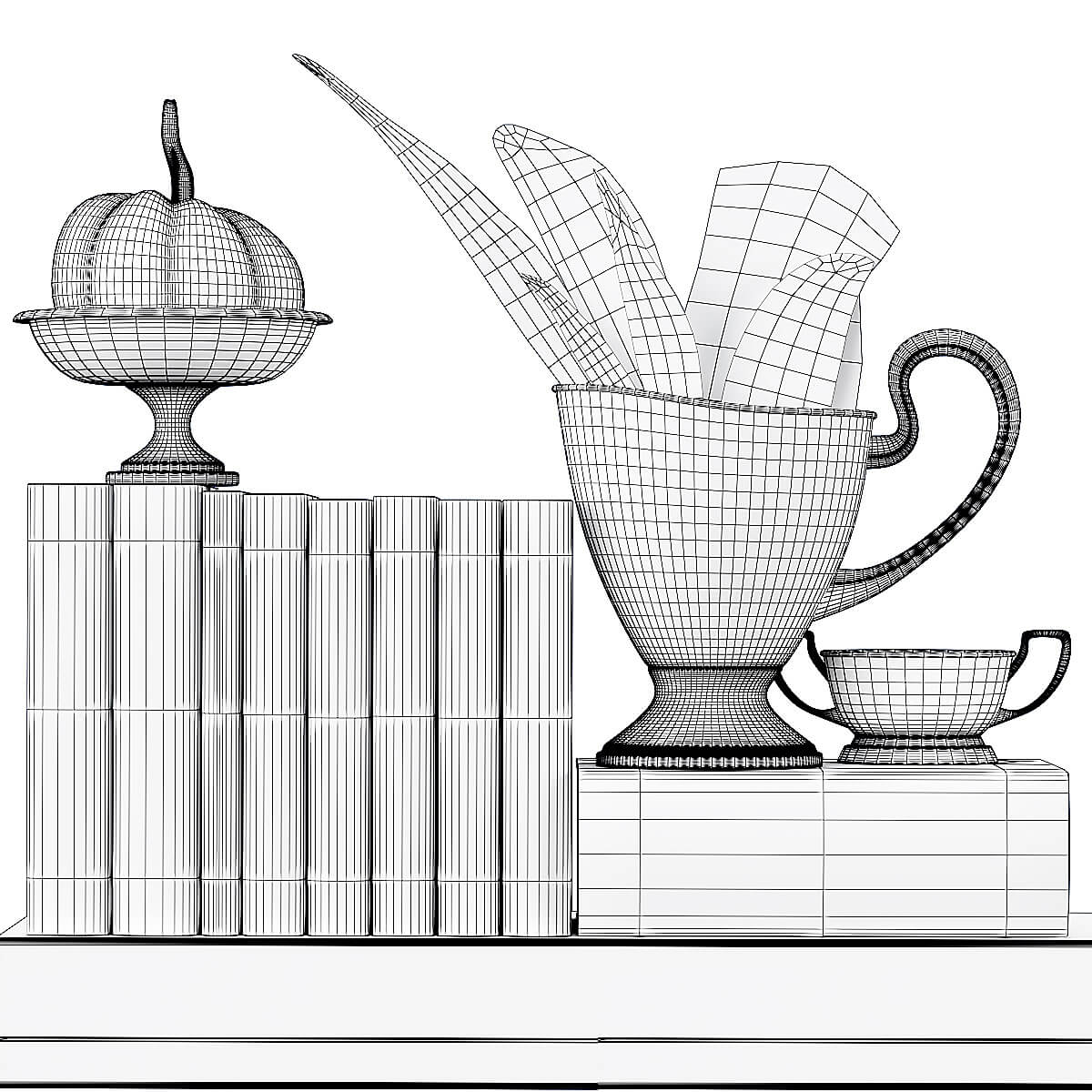 Decorative SET111 - 3D Model by GOLD MASTER