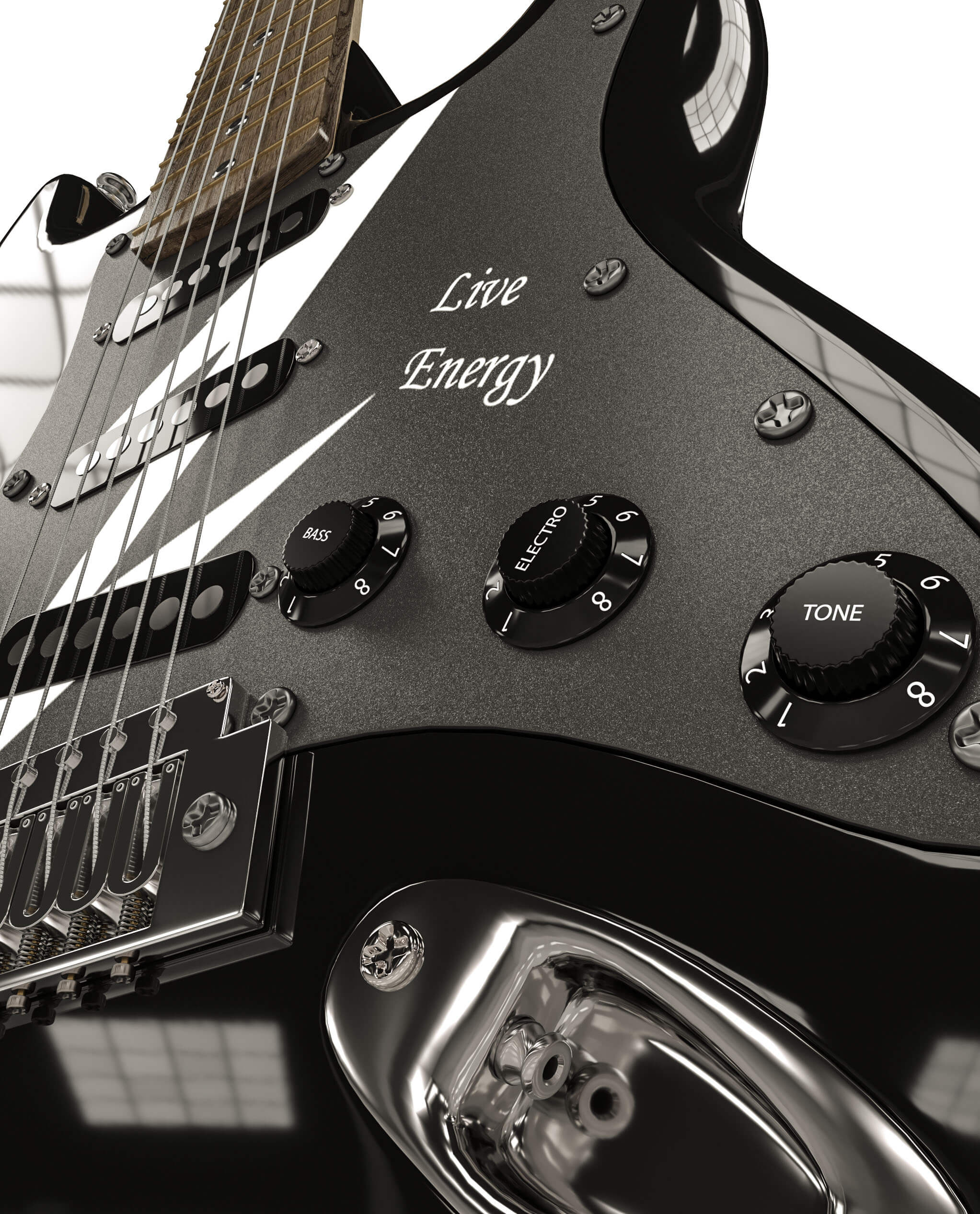 Fender Deluxe Strat Rw Blk - 3D Model by GOLD MASTER