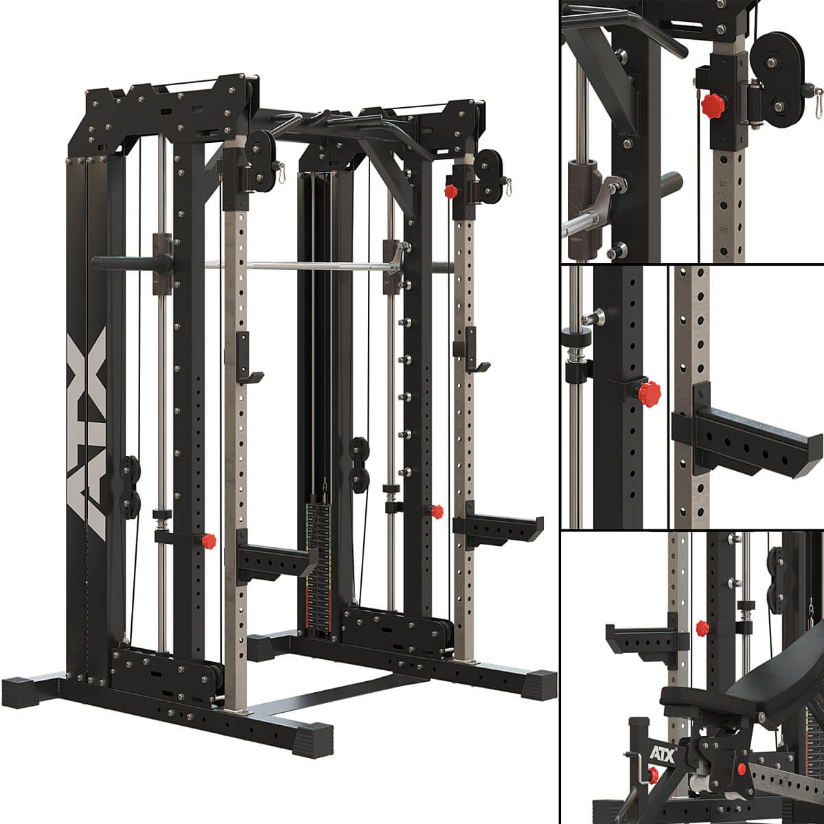 Home Gym Atx Smith Cable Rack Weight Stack - 3D Model by GOLD MASTER