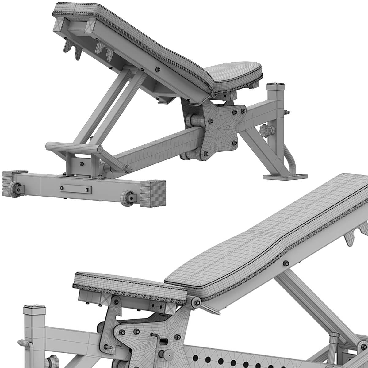 Home Gym Atx Smith Cable Rack Weight Stack - 3D Model by GOLD MASTER