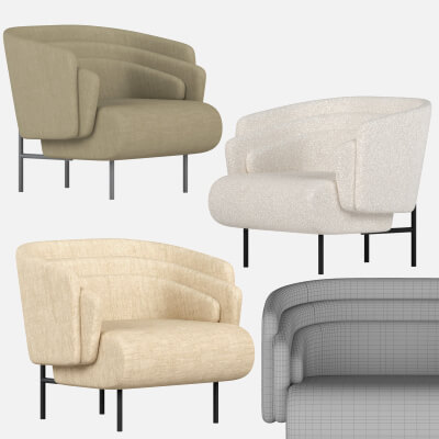 Hug Armchair - 3D Model by GOLD MASTER