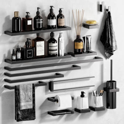 Inda Divo Bathroom Accessories - 3D Model by GOLD MASTER