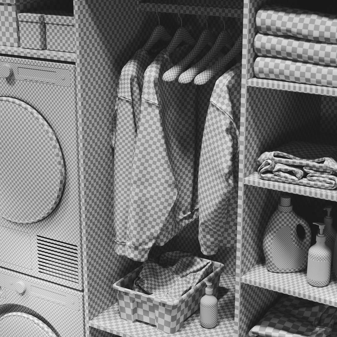 Laundry Room1 - 3D Model by GOLD MASTER