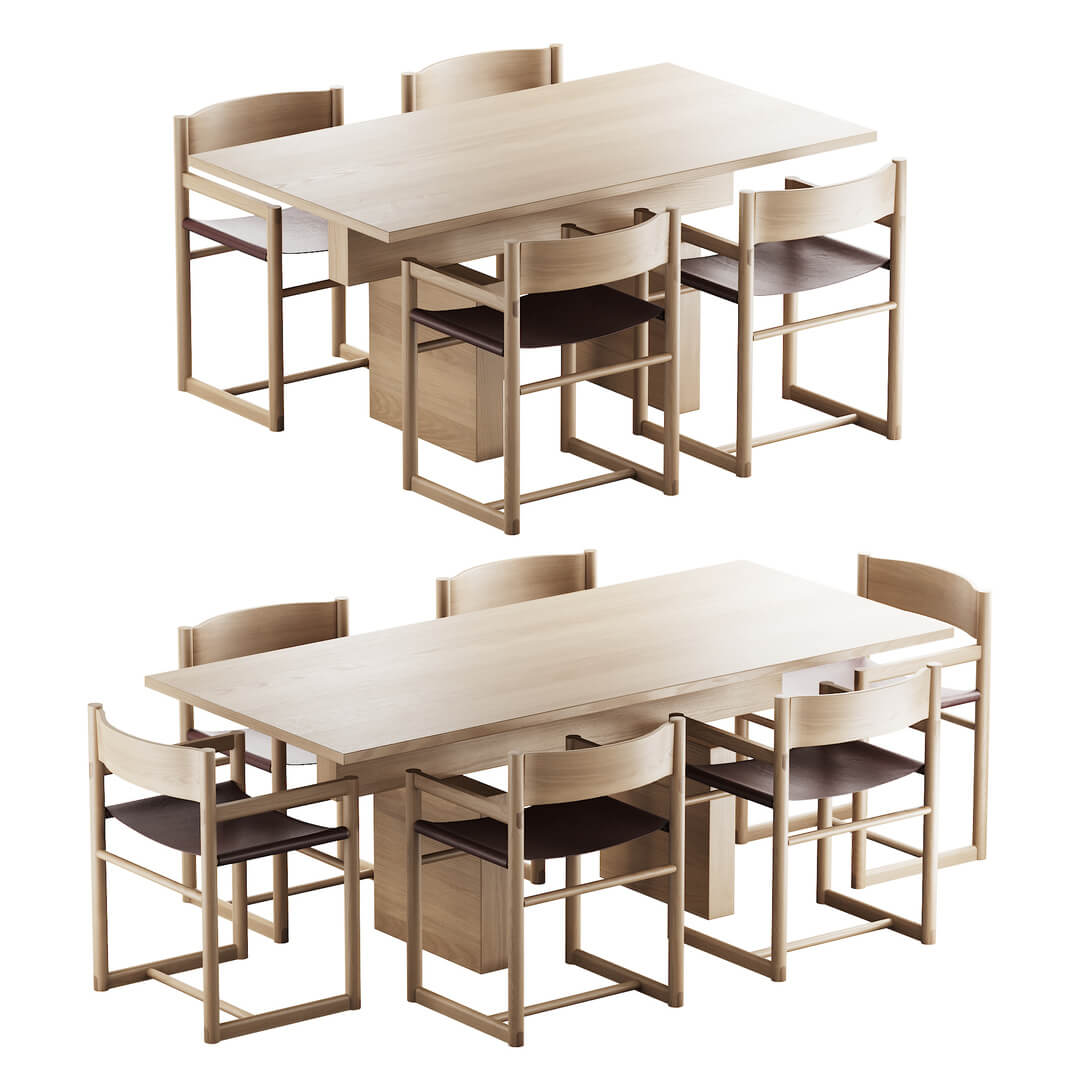 Large Dining Table - 3D Model by GOLD MASTER