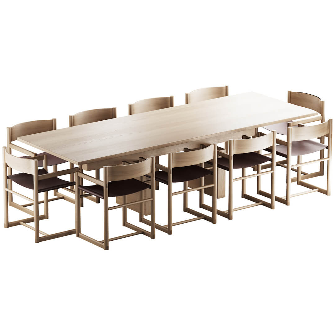 Plane Dining Table - 3D Model by GOLD MASTER