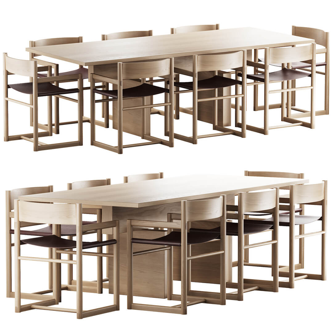 Plane Dining Table - 3D Model by GOLD MASTER