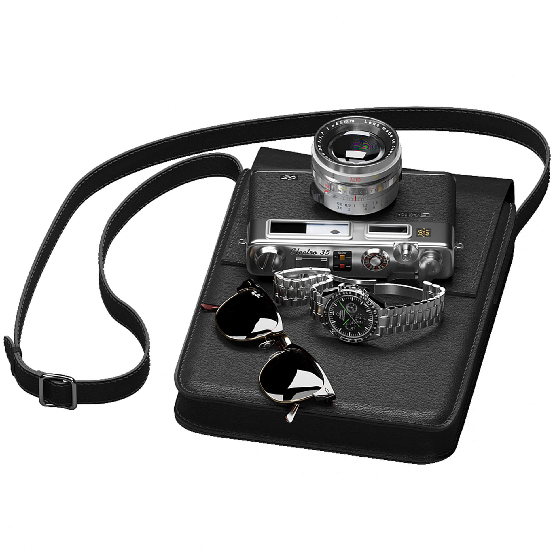 Set of Men's Accessories - 3D Model by GOLD MASTER