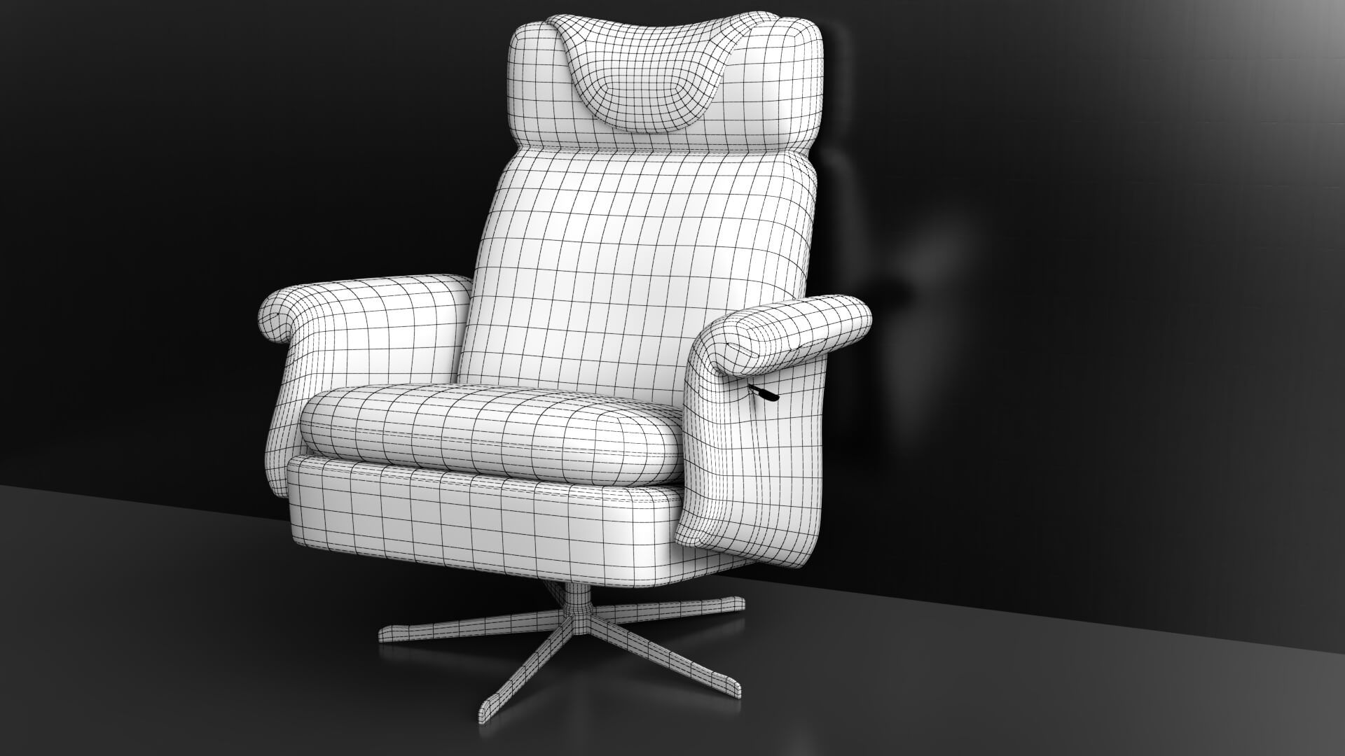 Swivel Chair - 3D Model by GOLD MASTER