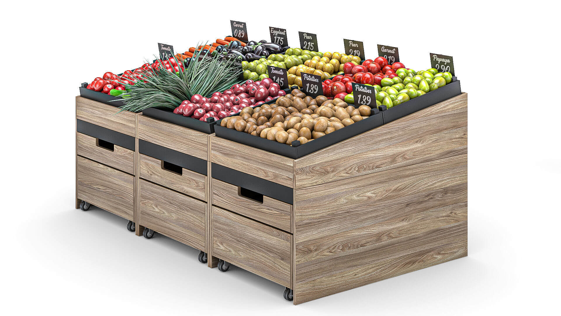 Vegetable Breakdown 3 - 3D Model by GOLD MASTER