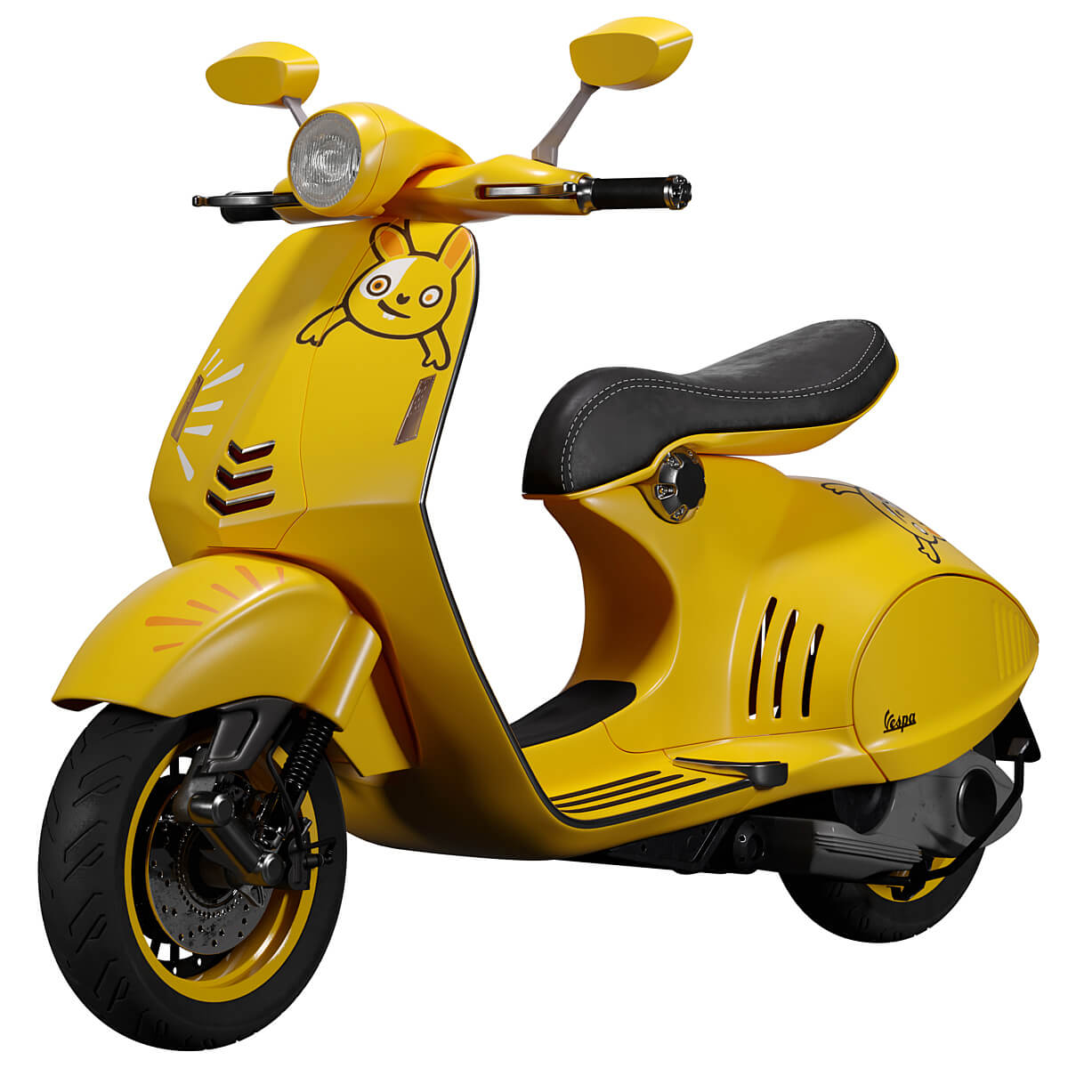 Vespa 946 Motorcycle - 3D Model by GOLD MASTER