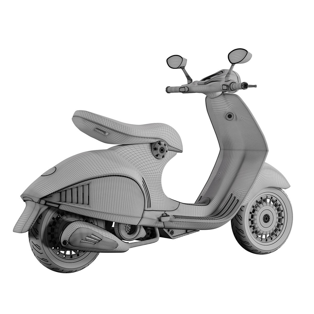 Vespa 946 Motorcycle - 3D Model by GOLD MASTER