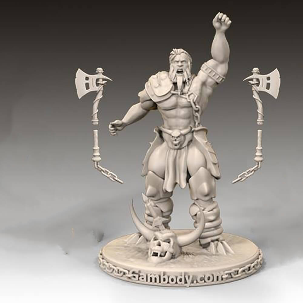 Barbarian Gambody - 3D Model by goldenriveth02