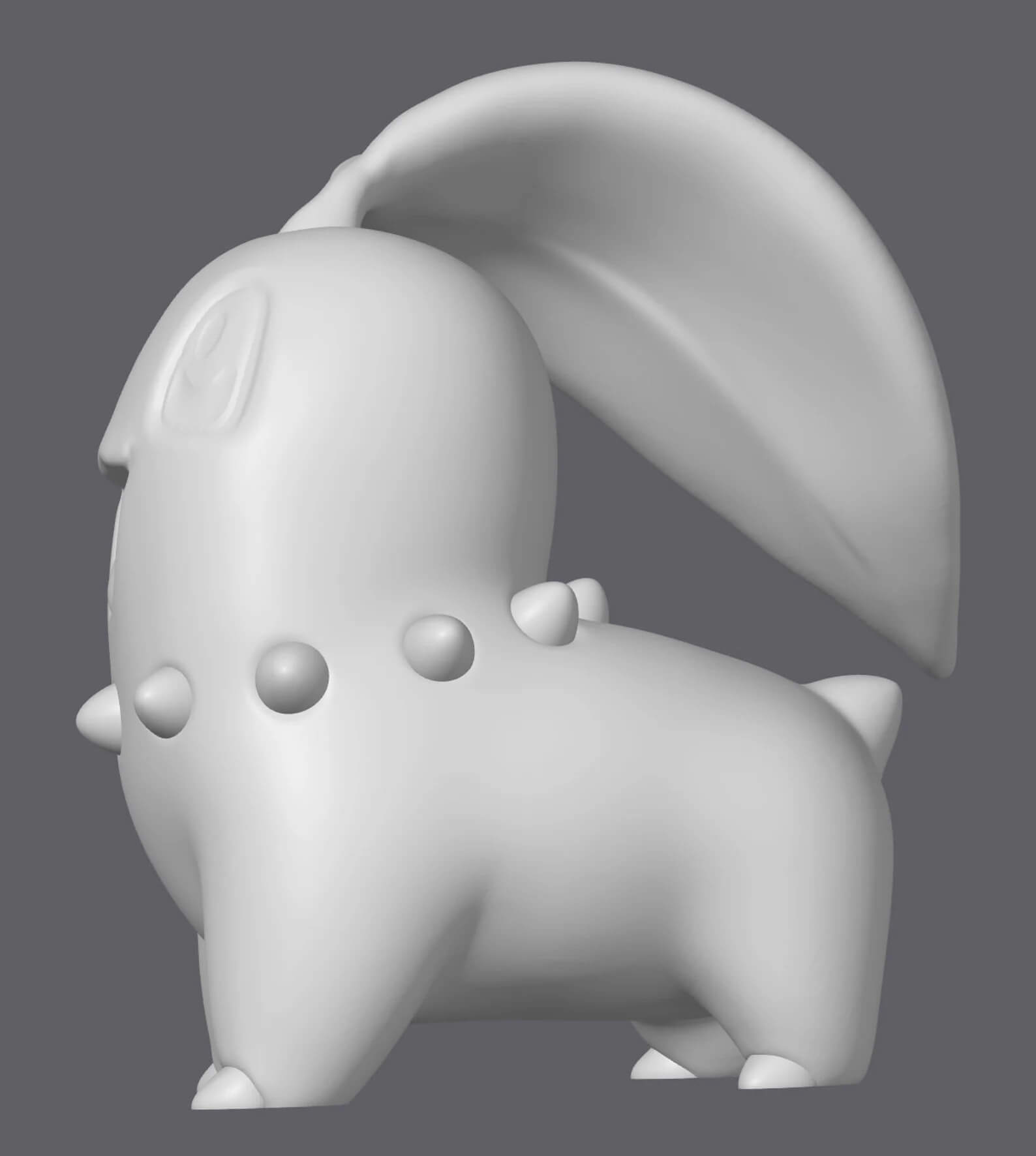 Chikorita Pokémon - 3D Model by goldenriveth02