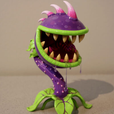 Chomper Plants vs Zombies - 3D Model by goldenriveth02