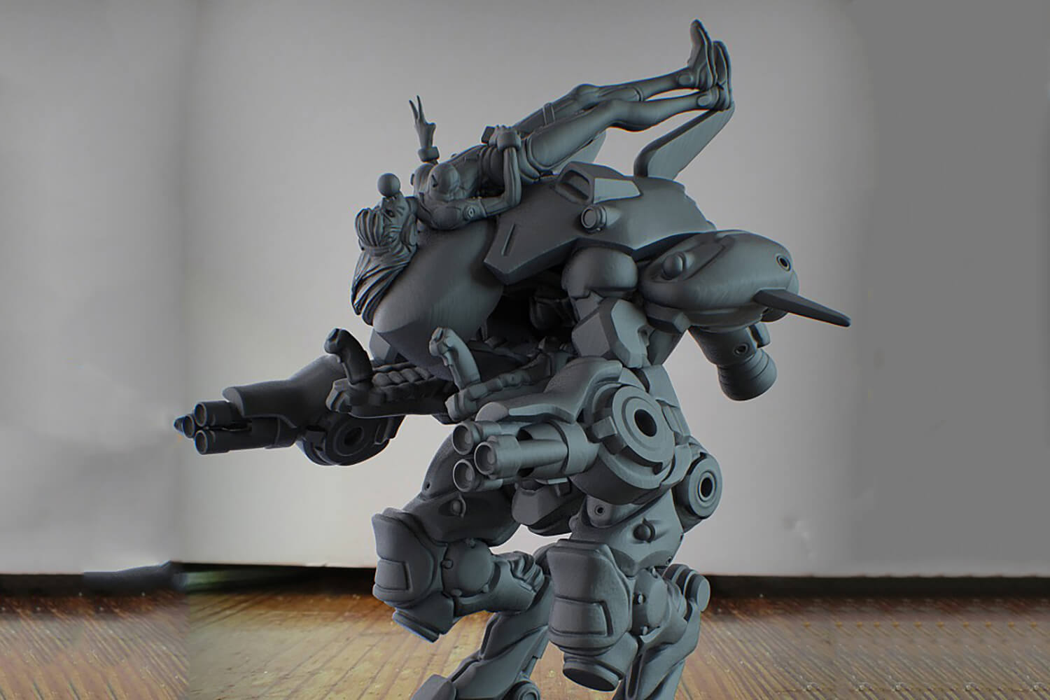D.Va MEKA Victory - 3D Model by goldenriveth02