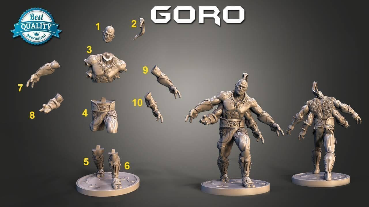 Goro 3D Model by goldenriveth02