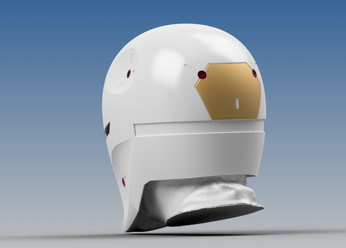 Gray Fox Helmet Metal Gear - 3D Model by goldenriveth02