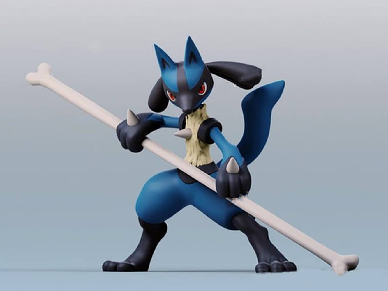 Lucario Pokémon - 3D Model by goldenriveth02