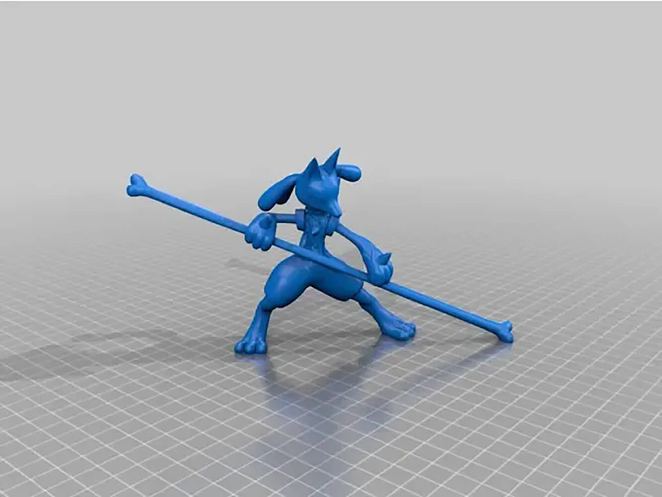 Lucario Pokémon - 3D Model by goldenriveth02