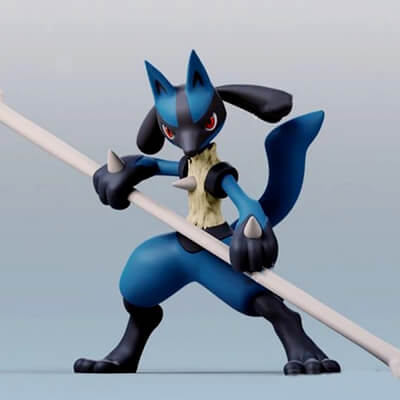 Lucario Pokémon - 3D Model by goldenriveth02