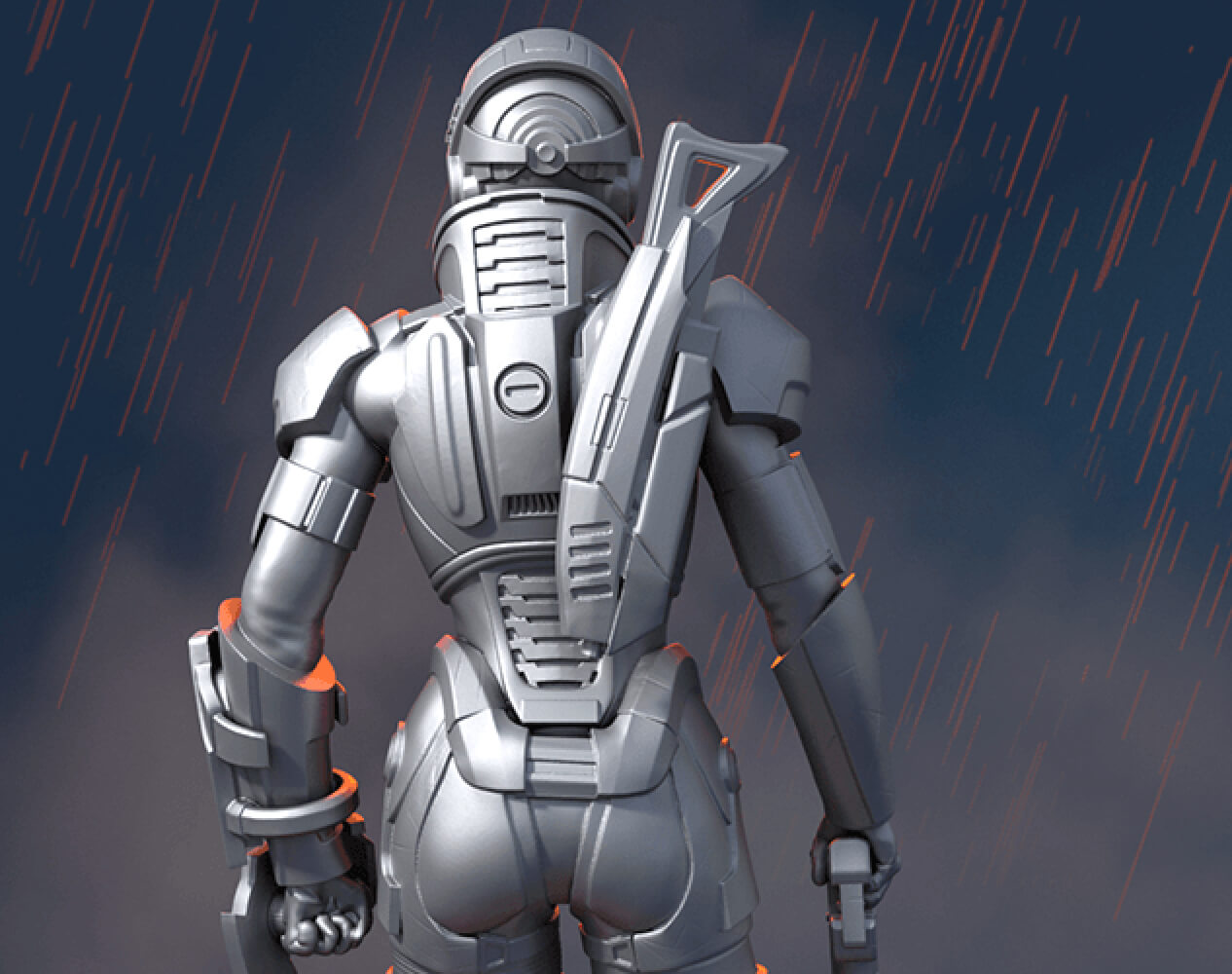 Mass Effect Female Shepard - 3D Model by goldenriveth02