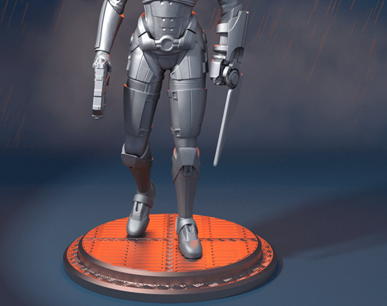 Mass Effect Female Shepard - 3D Model by goldenriveth02