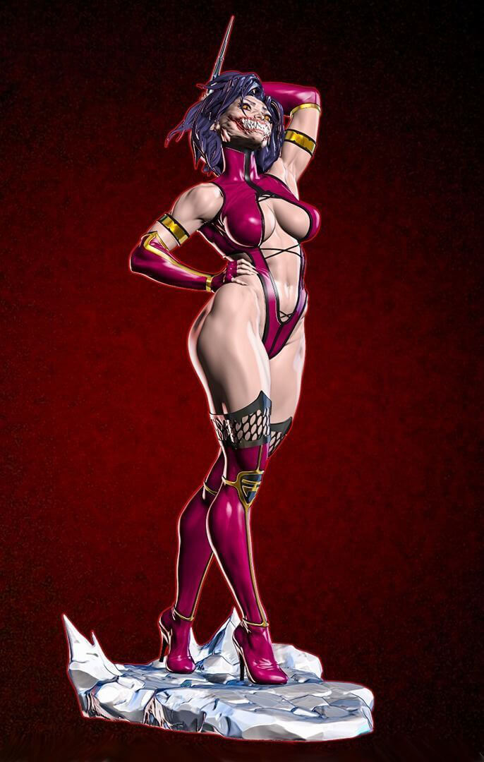 Mileena Mortal Kombat - 3D Model by goldenriveth02