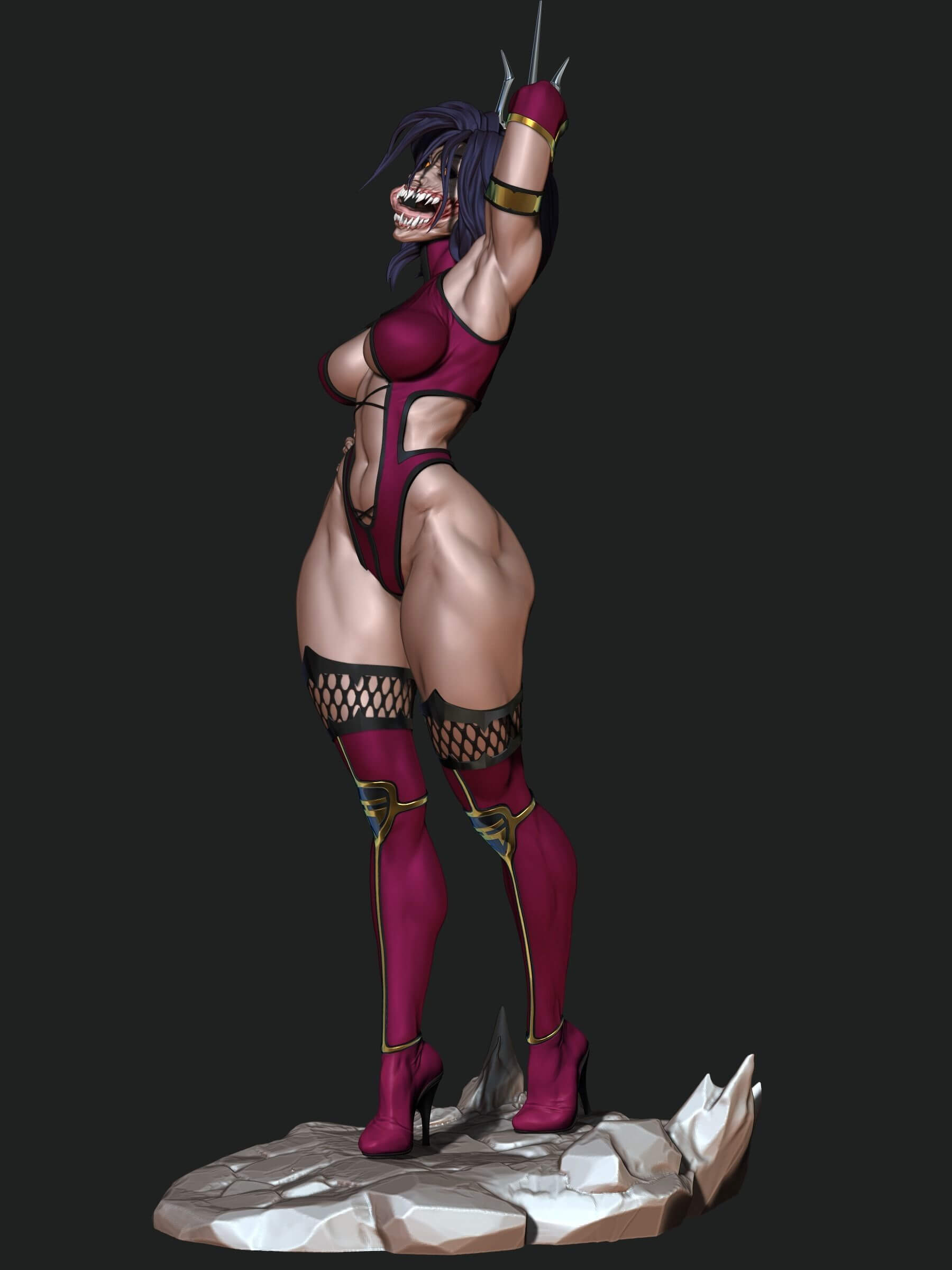 Mileena Mortal Kombat - 3D Model by goldenriveth02